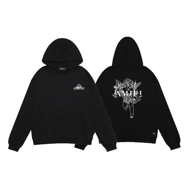 Amiri Cupid Angels Hoodie Black