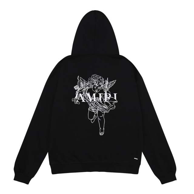 Amiri Cupid Angels Hoodie Black