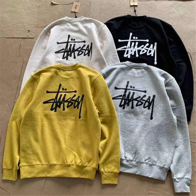 Stussy letters Print Crewneck 4 Colors