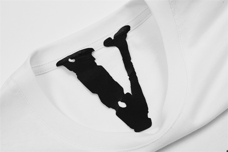 Vlone dissolve letters tee black white