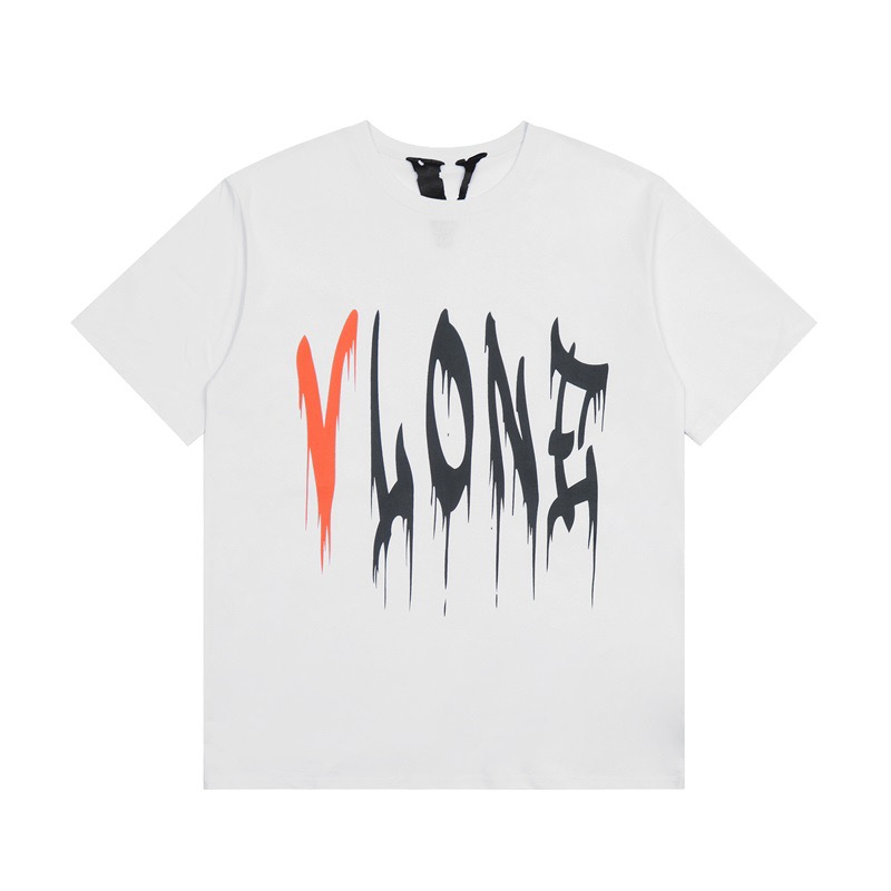 Vlone dissolve letters tee black white