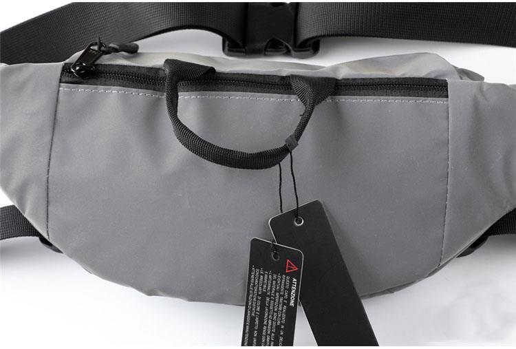 Stone Island 3M Reflective Shoulder Bag Black/Grey