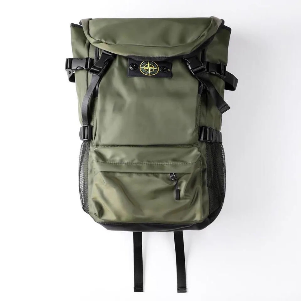 Stone Island Backpack Black/Army Green