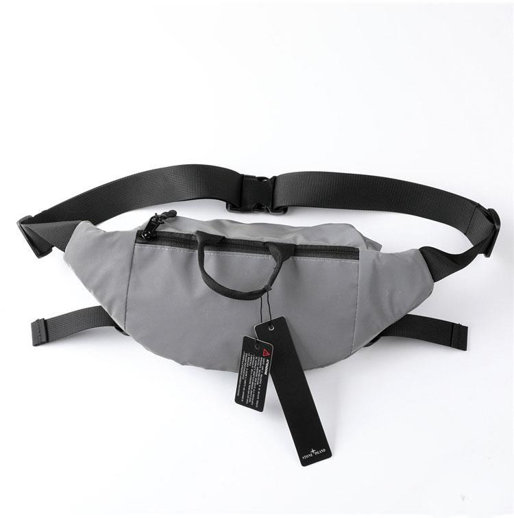 Stone Island 3M Reflective Shoulder Bag Black/Grey