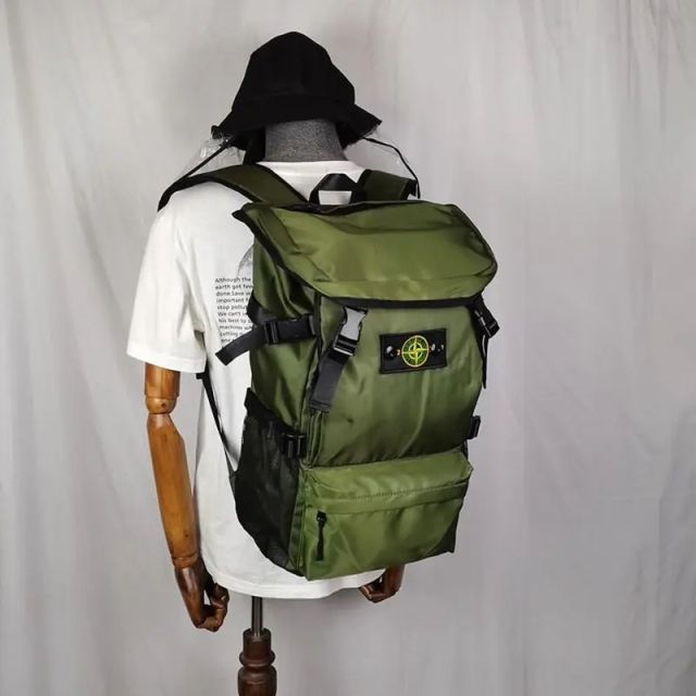 Stone Island Backpack Big (Black/Army Green)