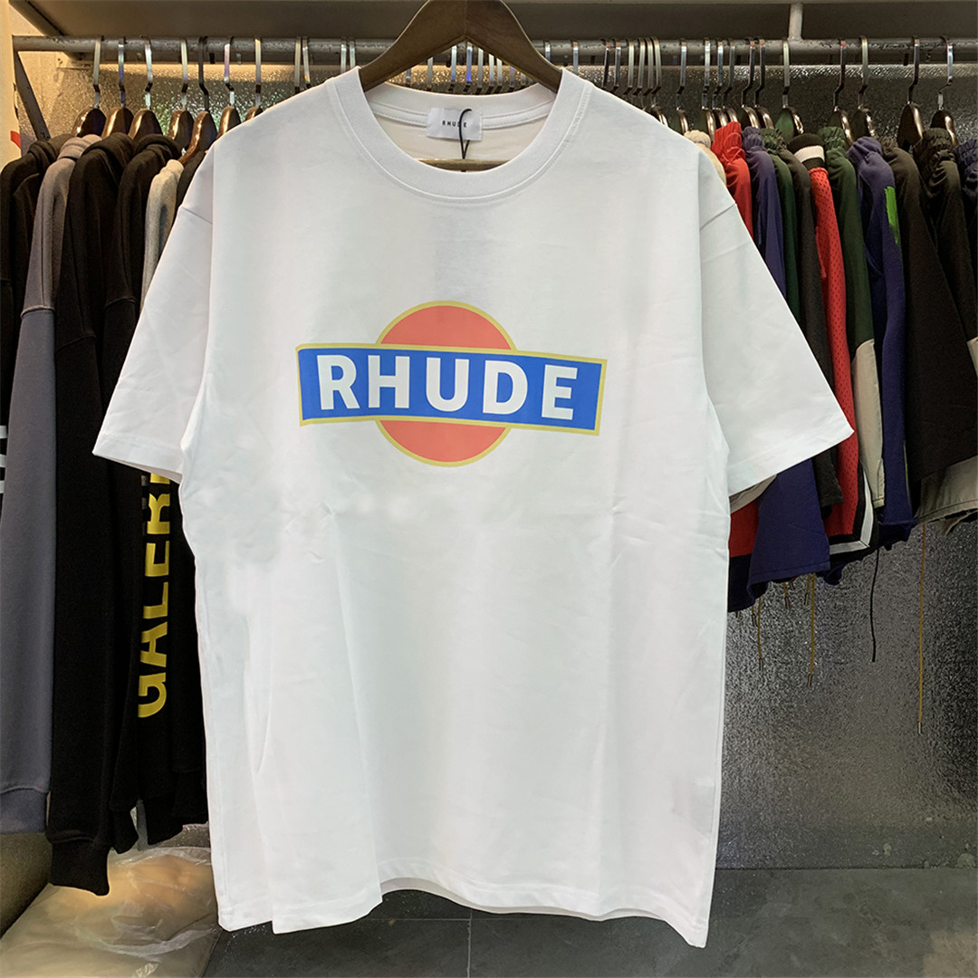 Rhude letters red sun Tee 3 Colors