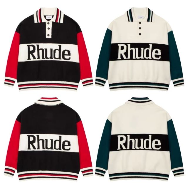 Rhude polo sweater 2 colors