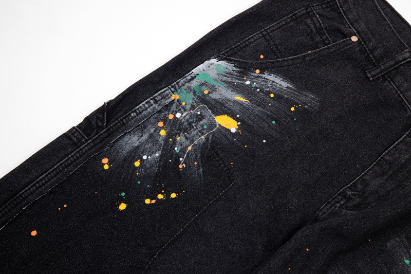 Gallery Dept splash ink jeans black