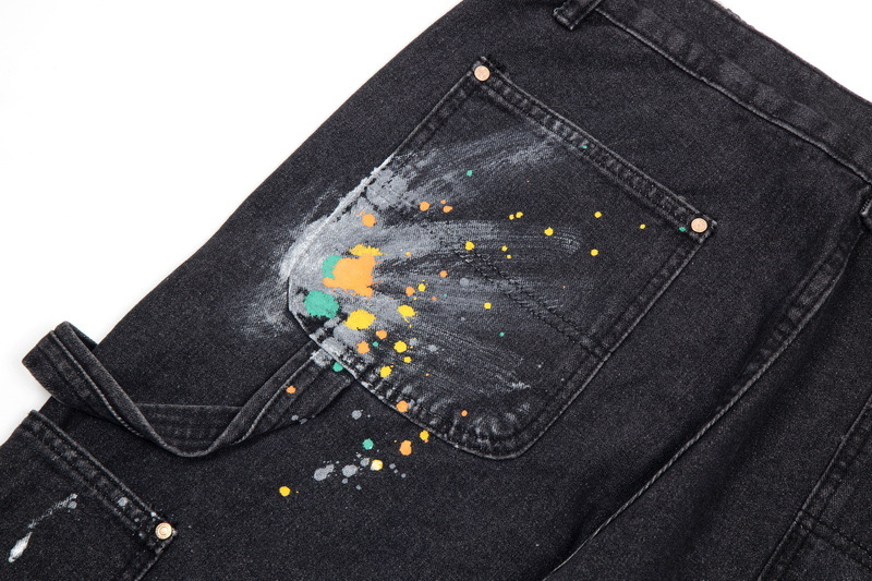 Gallery Dept splash ink jeans black