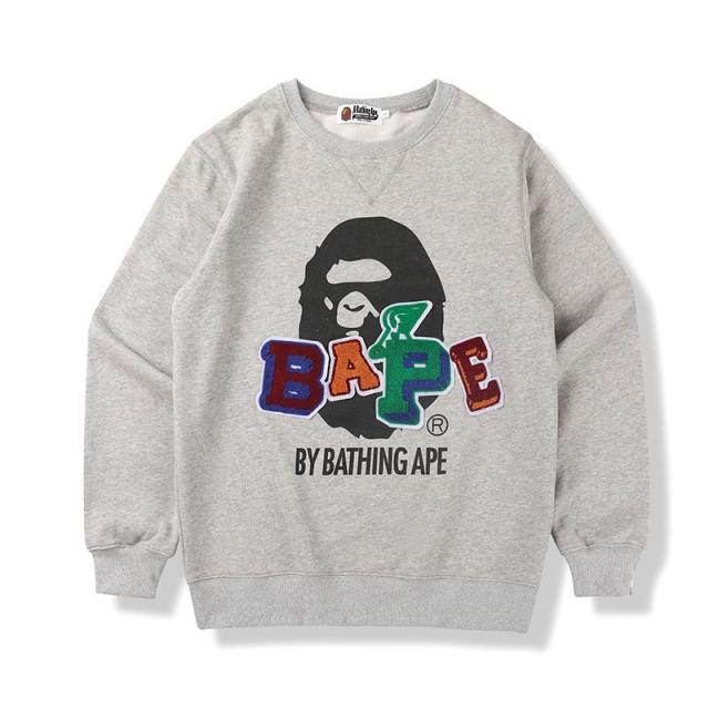 Bape Colorful Fonts Sweatshirt Black Grey