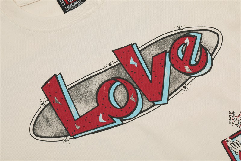 Saint Michael cubitt love tee beige