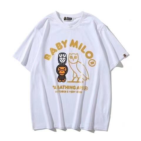 Bape x OVO Baby Milo T-Shirt Black White
