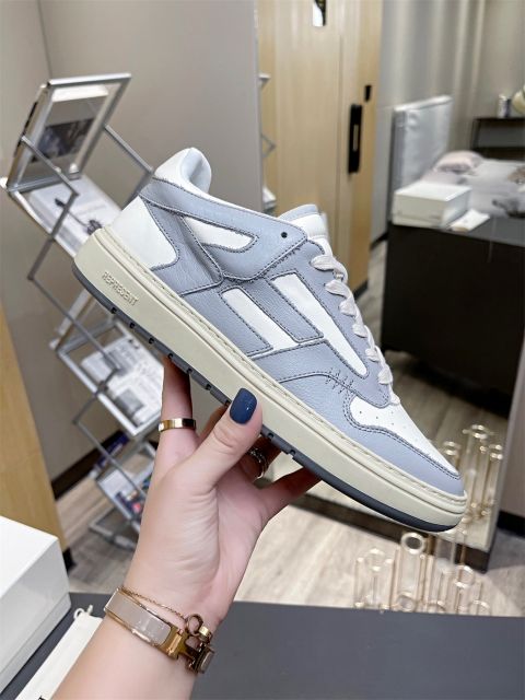 Represent Leasther Shoes Low Black Gray