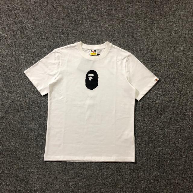 Bape A Bathing Ape Small Ape Logo T-Shirt Black White