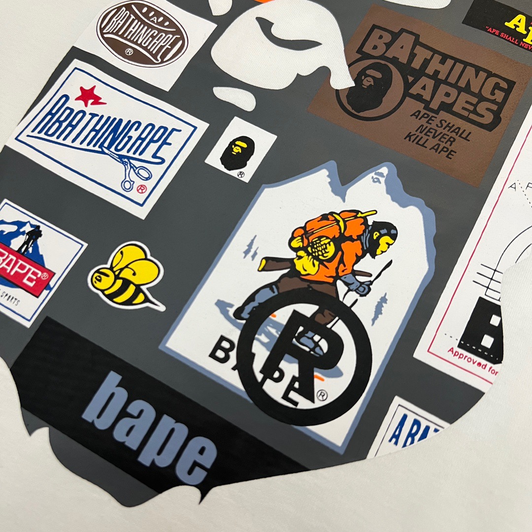 Bape Stickers Big Ape Logo T-Shirt