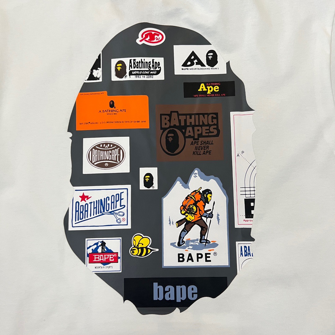 Bape Stickers Big Ape Logo T-Shirt