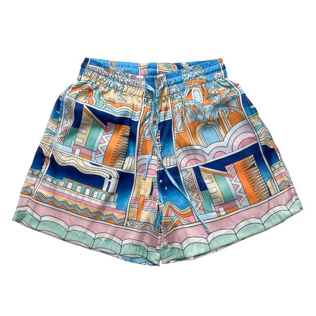 Casablanca Mayan mythology Silk Shorts Men Women