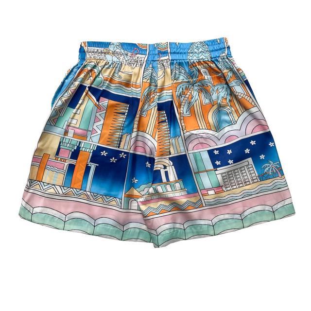 Casablanca Mayan mythology Silk Shorts Men Women