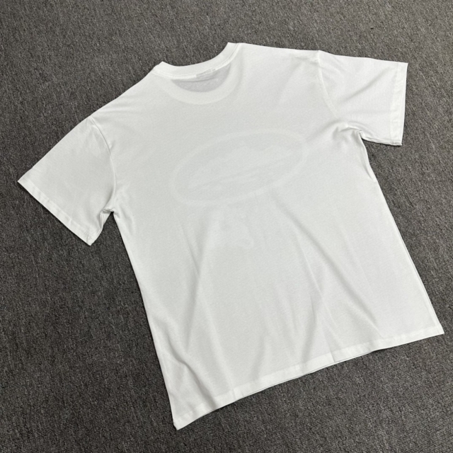 Corteiz gold chain tee black white