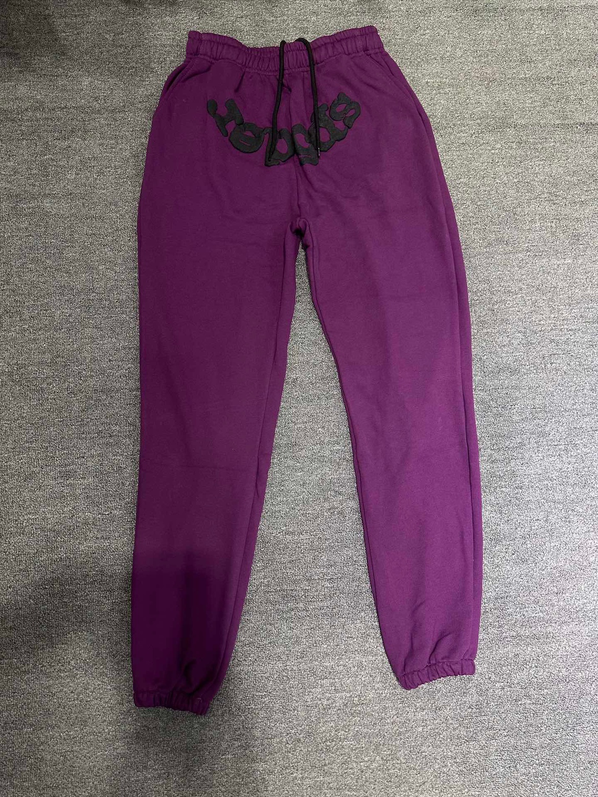 Sp5der Spider Web Hoodie Pants Tracksuit Purple