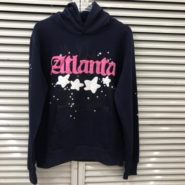 Sp5der Atlanta Stars Black Hoodie Pants Tracksuit