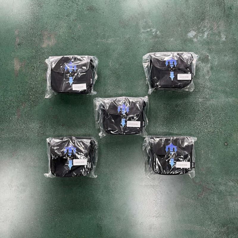 Trapstar Blue Logo Shoulder Messenger Bag