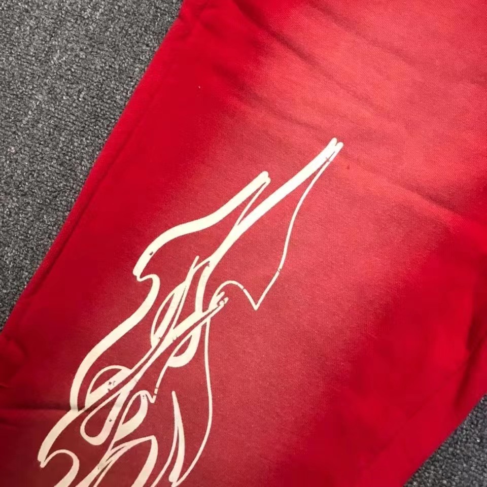 Hellstar studios red yoga flare pants