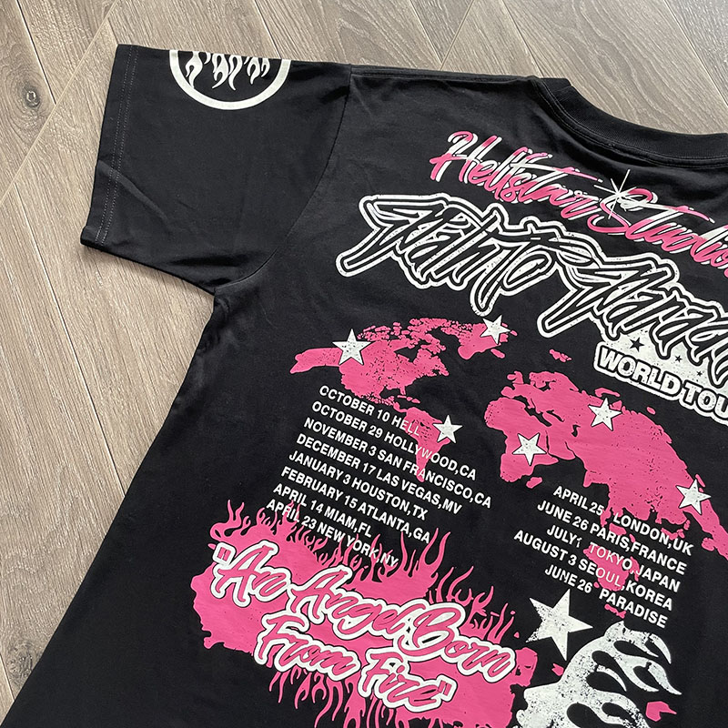 Hellstar Studios Path to Paradise Angle Baby Tee T-Shirt Black