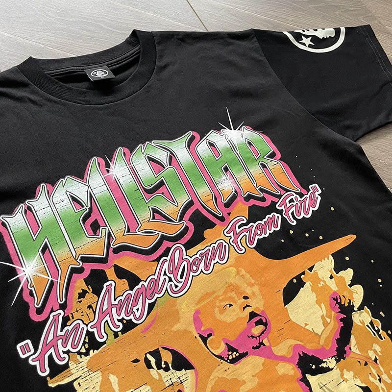 Hellstar Studios Path to Paradise Angle Baby Tee T-Shirt Black