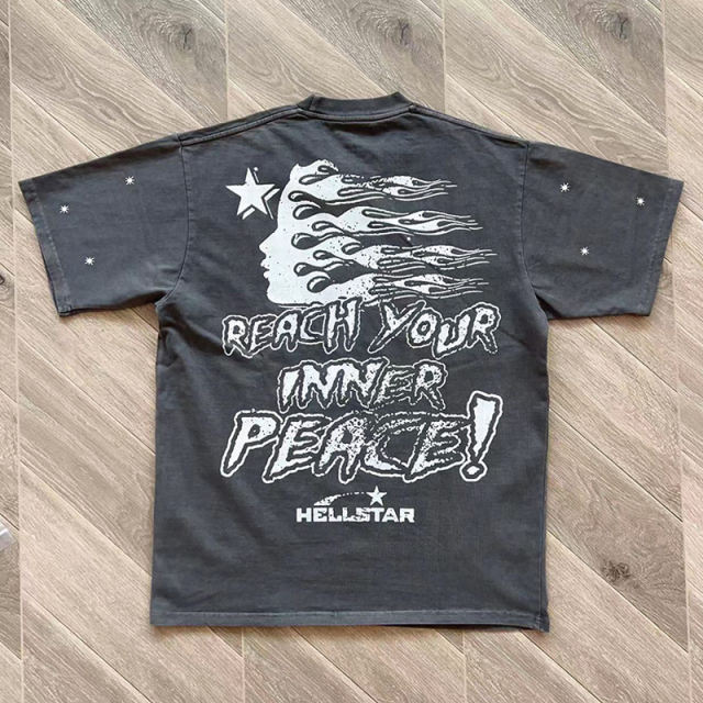 Hellstar Studios Inner Peace Tee T-Shirt Grey