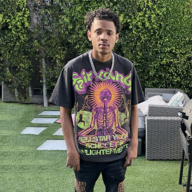 Hellstar Studios Nirvana Skeleton Tee T-Shirt White Black