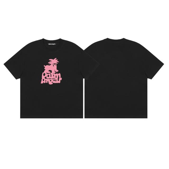 Palm Angels Pink Letters Tee