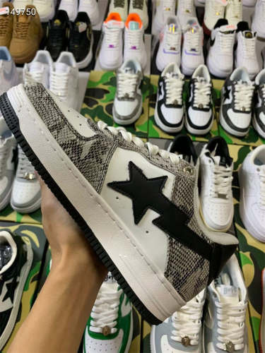 A Bathing Ape Bape Sta Bapesta Blue Camo Shoes Sneakers