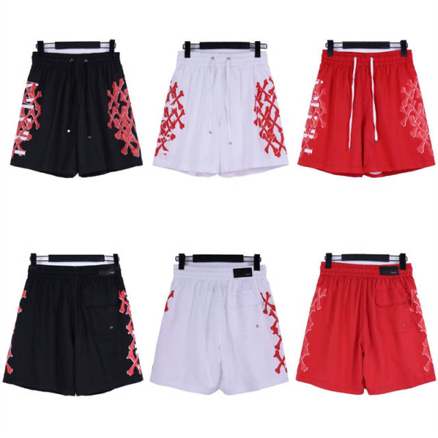 Amiri Bone Shorts Men Black White Red Reps Replica Ninjahype Dhgate ...