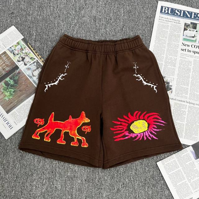 Travis Scott Shorts Brown