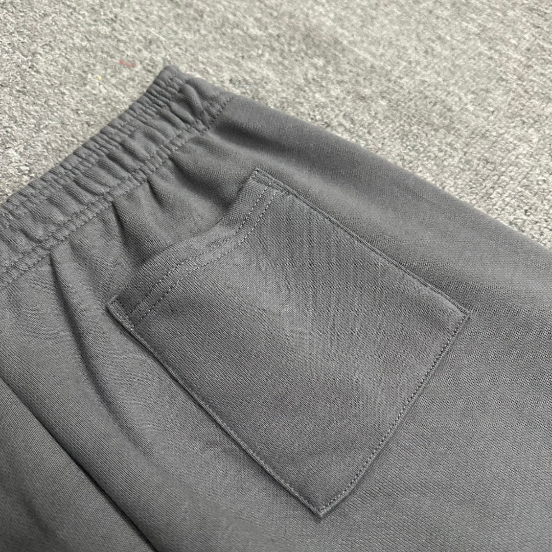 Sp5der Web Green Fonts Hoodie Pants Tracksuit Gray