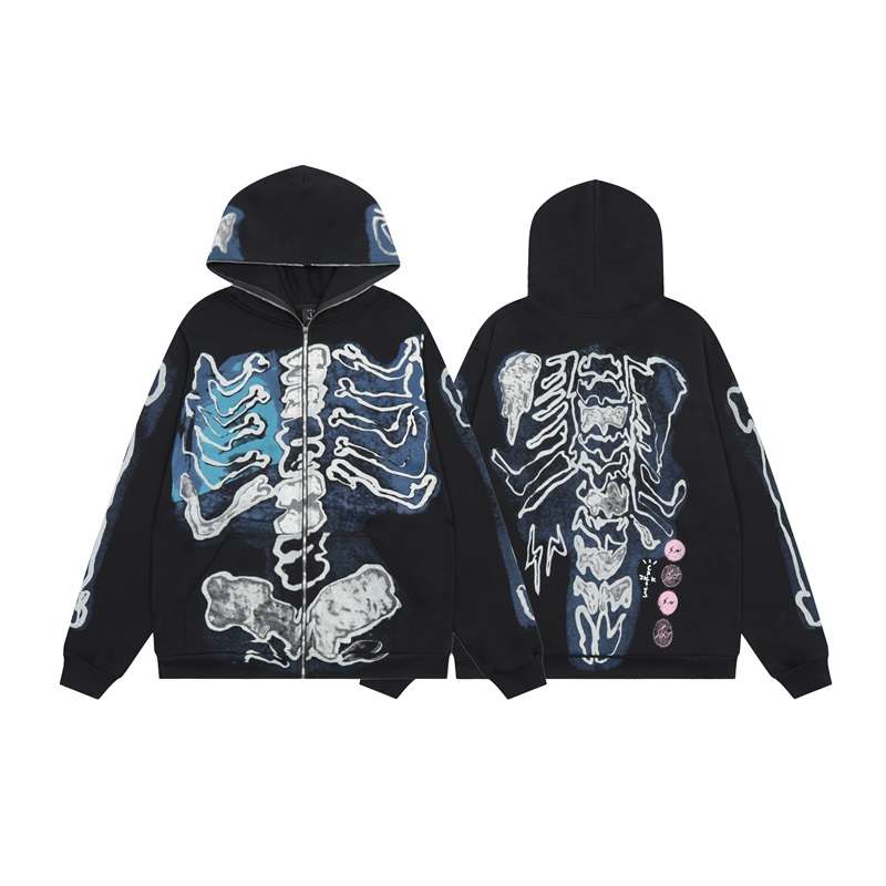 TRAVIS SCOTT x KAWS Lightning Hoodie Black