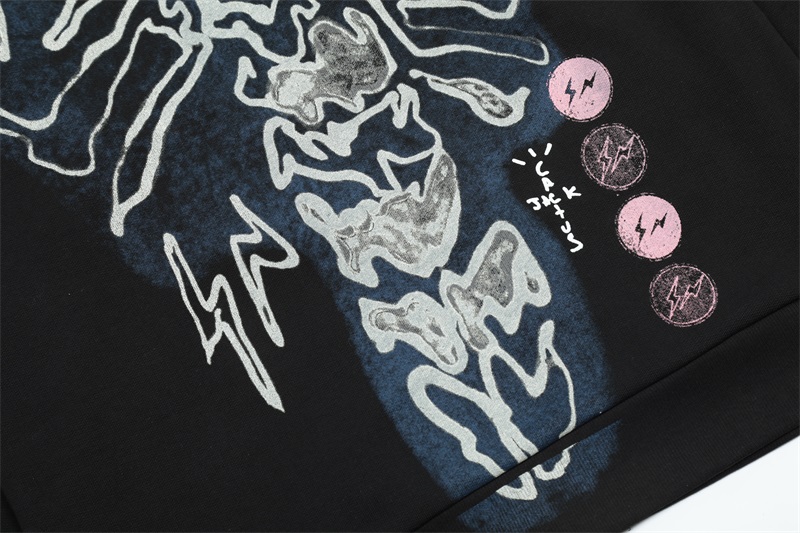 TRAVIS SCOTT x KAWS Lightning Hoodie Black