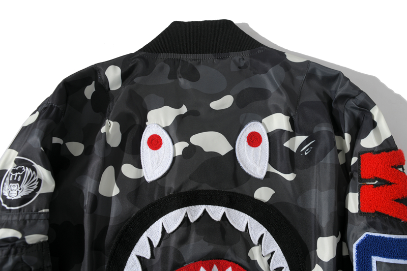 Bape Camo Shark Jacket Black