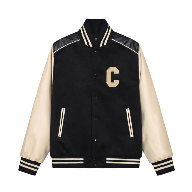 C Varsity Jacket Black Green