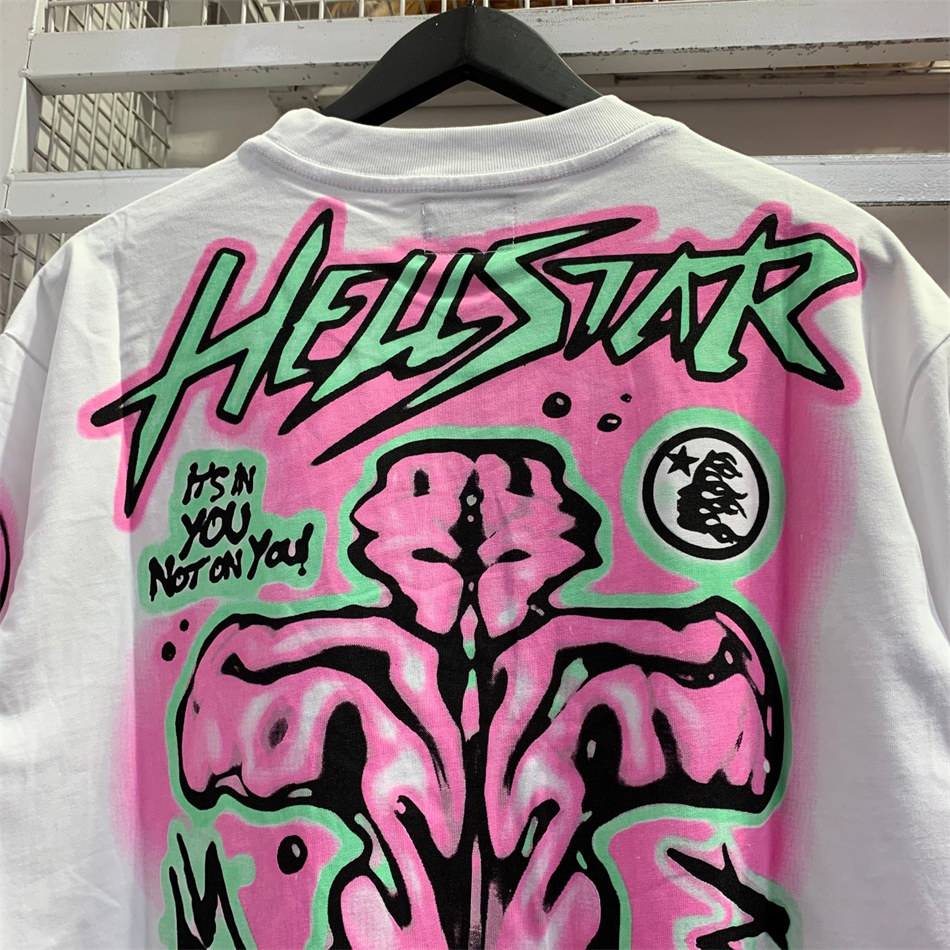 Hellstar Attacks T-Shirt Vintage Black