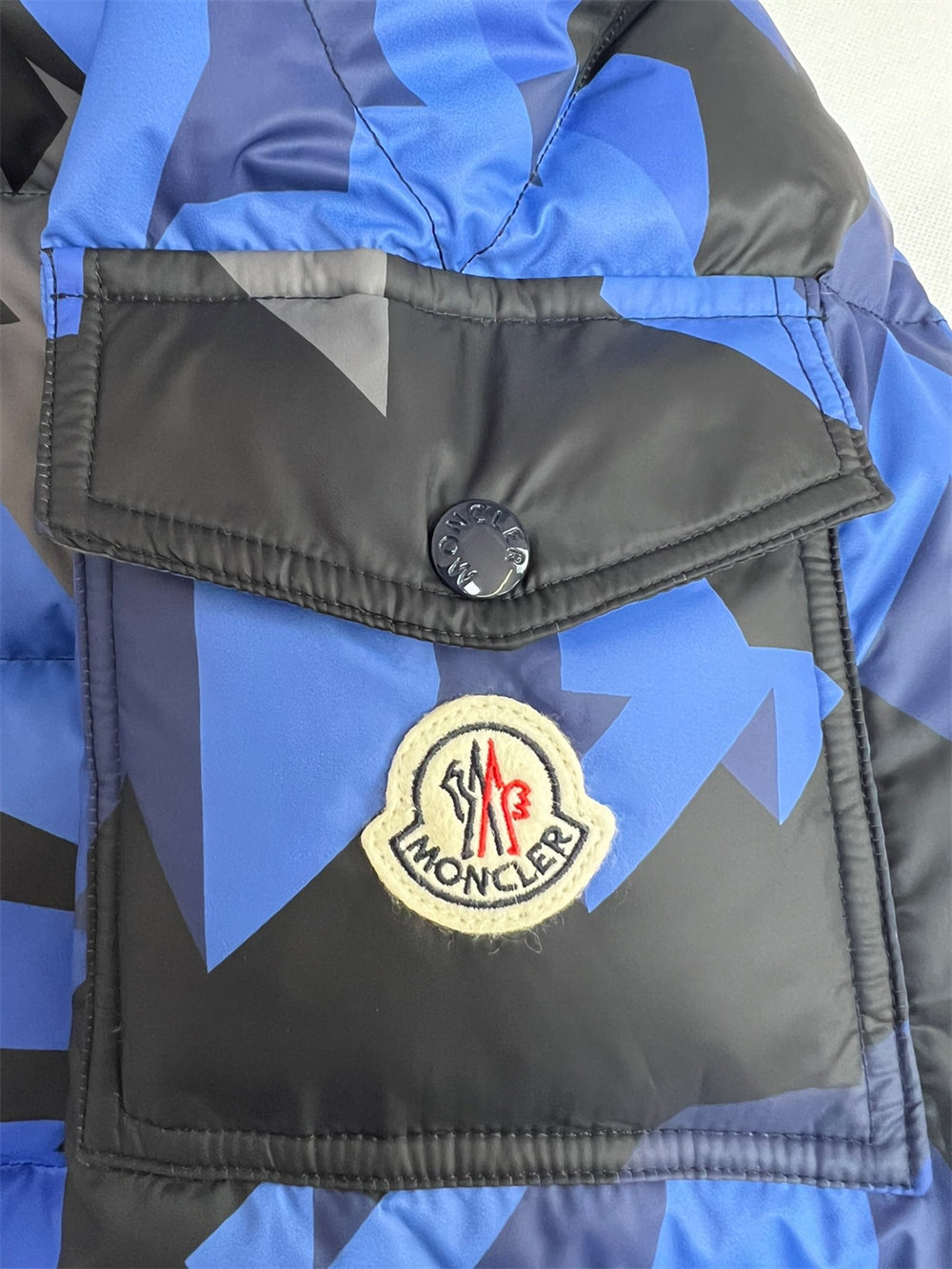 Moncler x Fragment Desigh Puffer Down Vest Black Blue