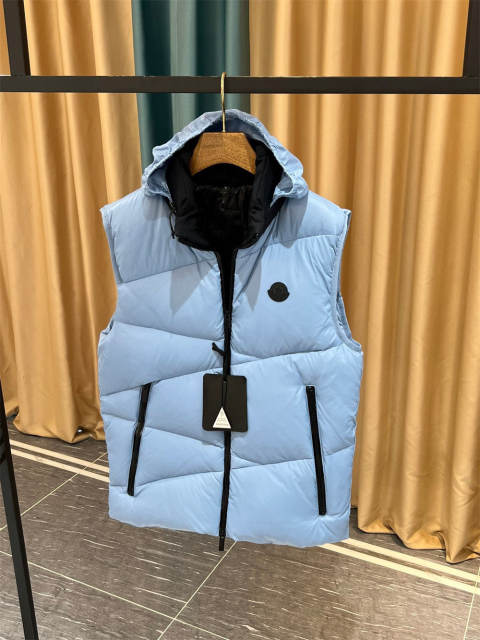 Moncler x Fragment Desigh Puffer Down Vest Black Blue