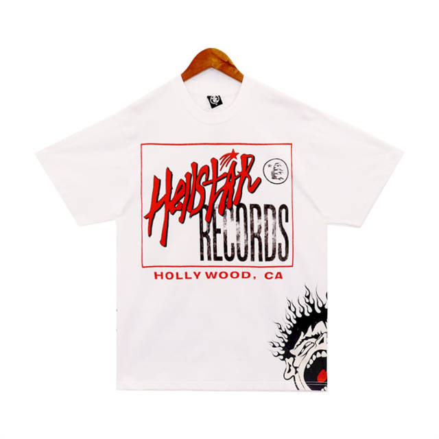 Hellstar records tee black beige