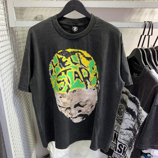 Hellstar studios globe tee black beige
