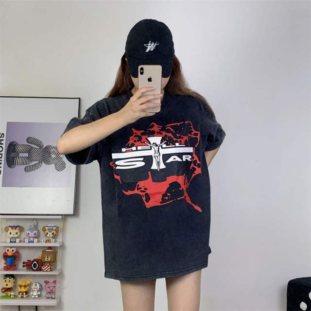 Hellstar studios globe tee black beige