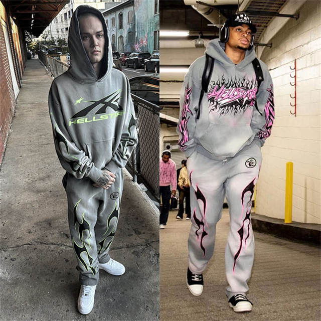 Hellstar starfish printing black suit