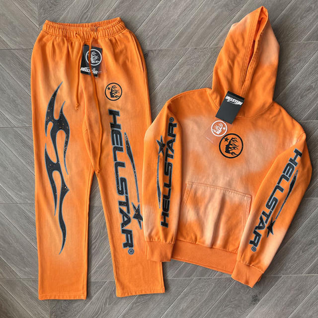 Hellstar starfish printing black suit