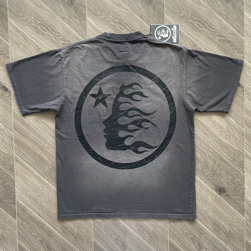 Hellstar studios globe tee black beige