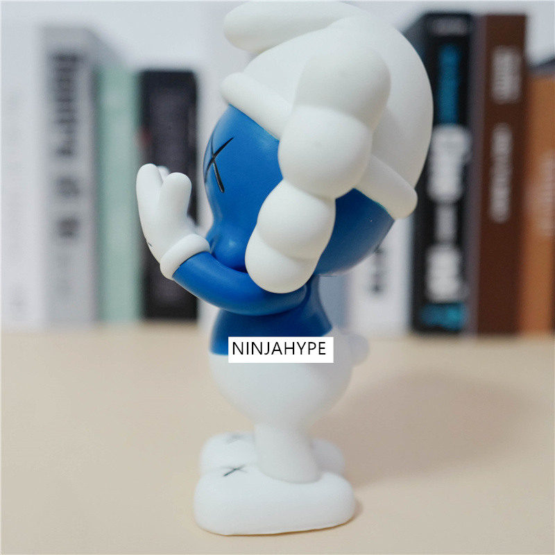 Kaws x The Smurfs Blue Yellow Pink